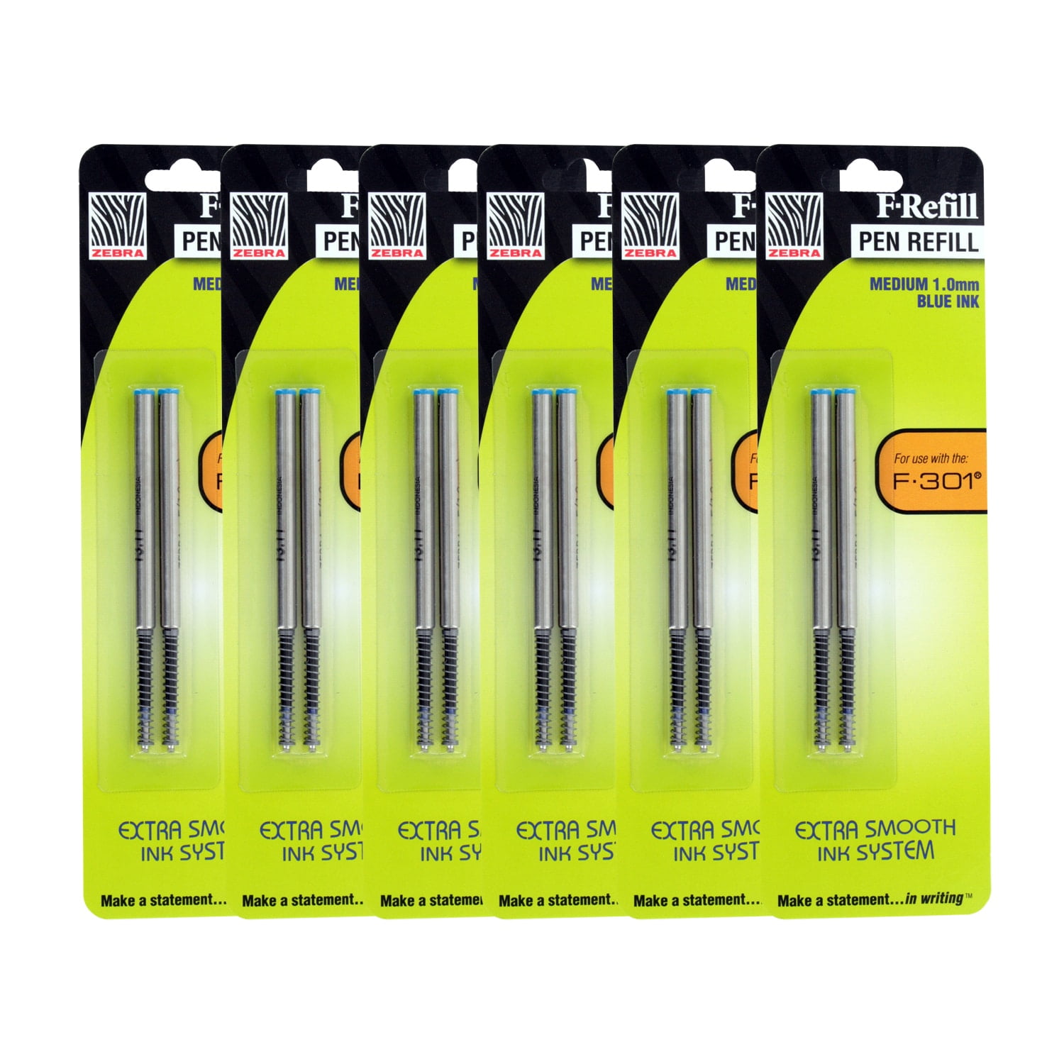 Zebra F301, F301 Ultra, F402, 301A, Spiral Ballpoint Pen Refills ...