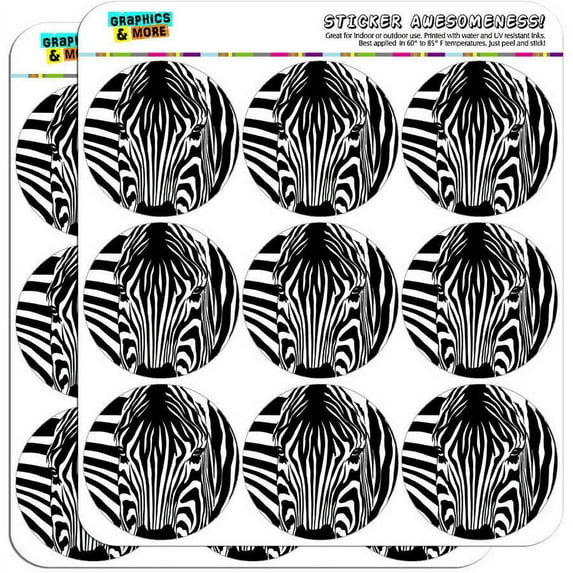 Zebra Face Safari Print Stripes 18 2" Planner Calendar Scrapbooking ...