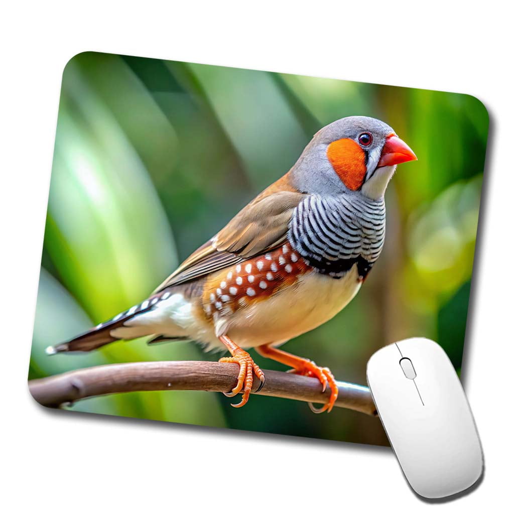 Zebra Finch Backyard Bird Mouse Pad Low Profile Gaming Mat - Walmart.com