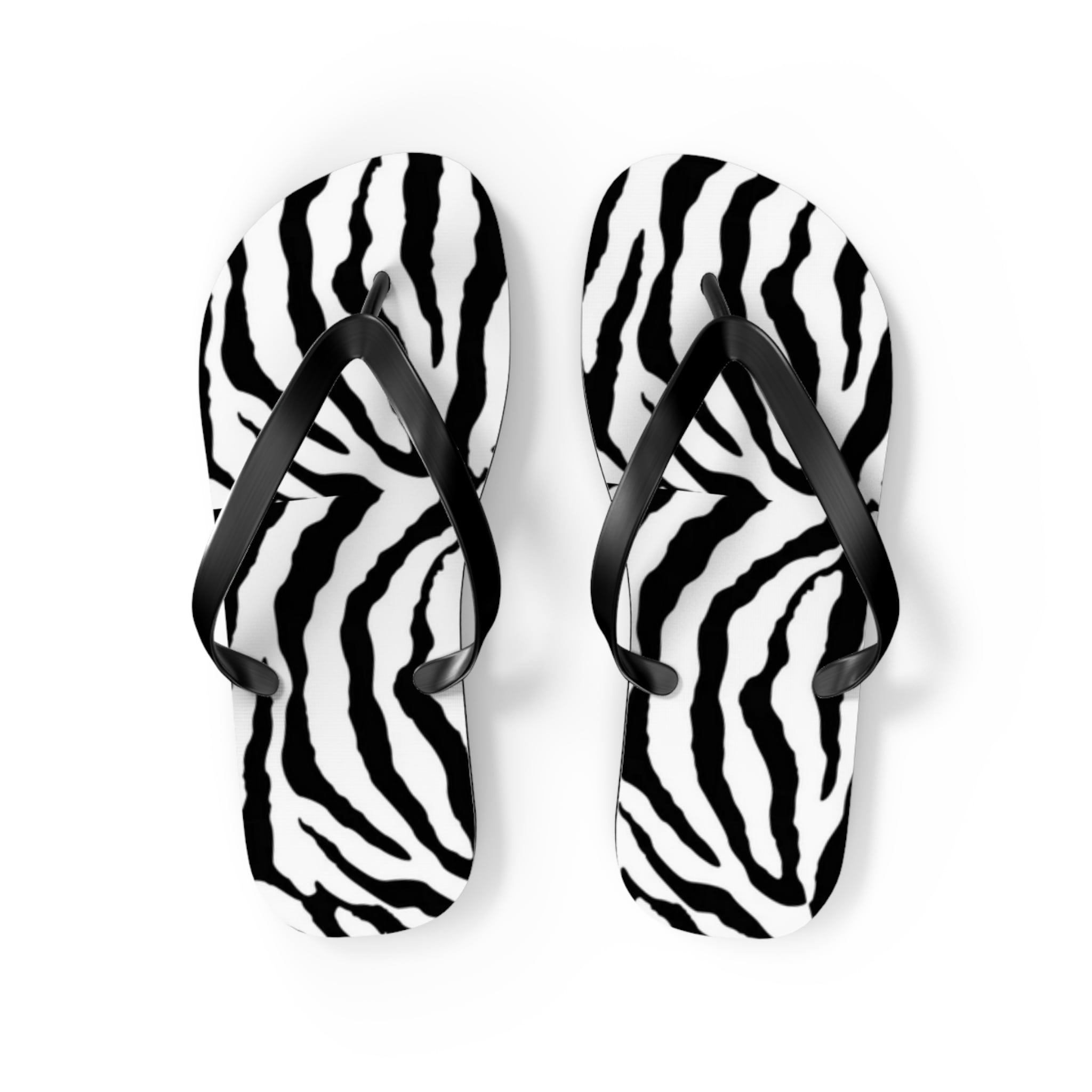Zebra Flip Flops Unisex - Walmart.com