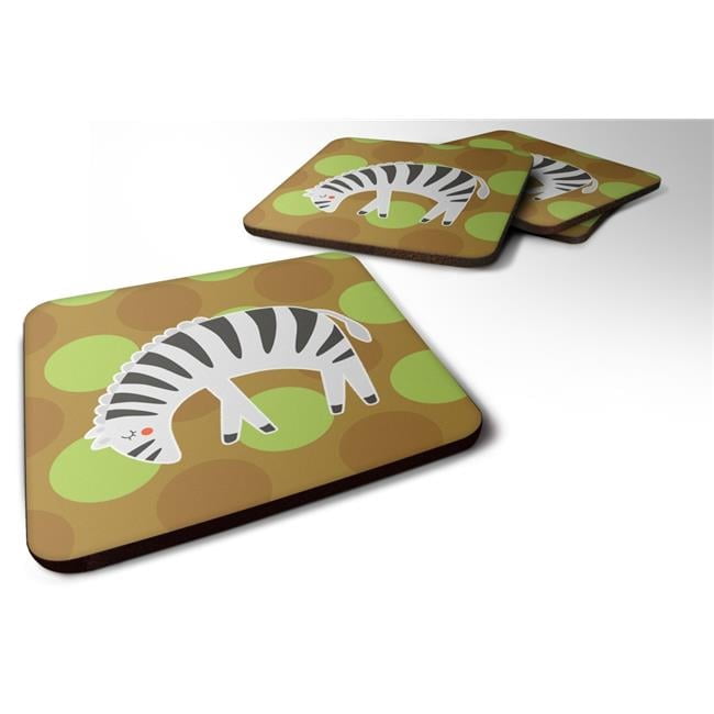 Zebra Foam Coasters - Set of 4 - Walmart.com