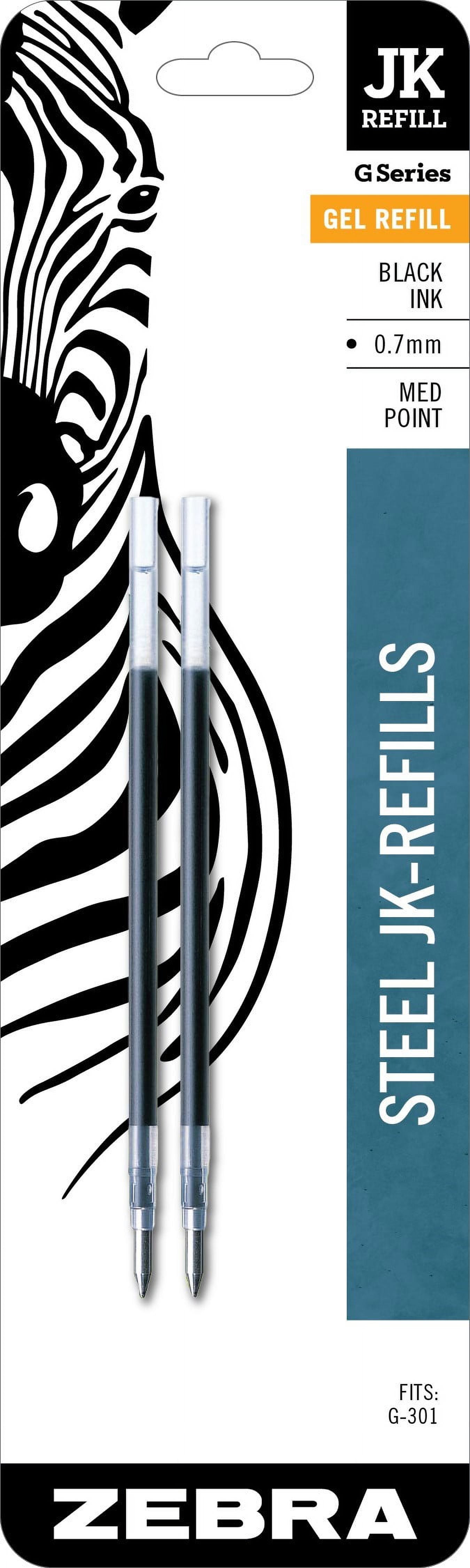 Zebra G-Series Ballpoint Stainless Steel Pen Refill, Fine Point, 0.7mm ...
