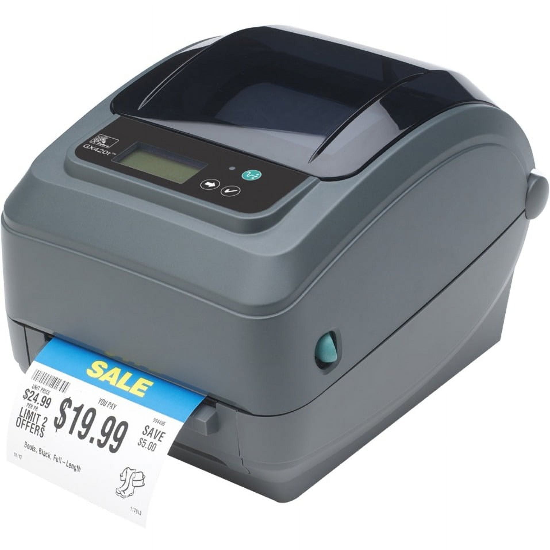 Zebra GX420t Desktop Direct Thermal/Thermal Transfer Printer ...