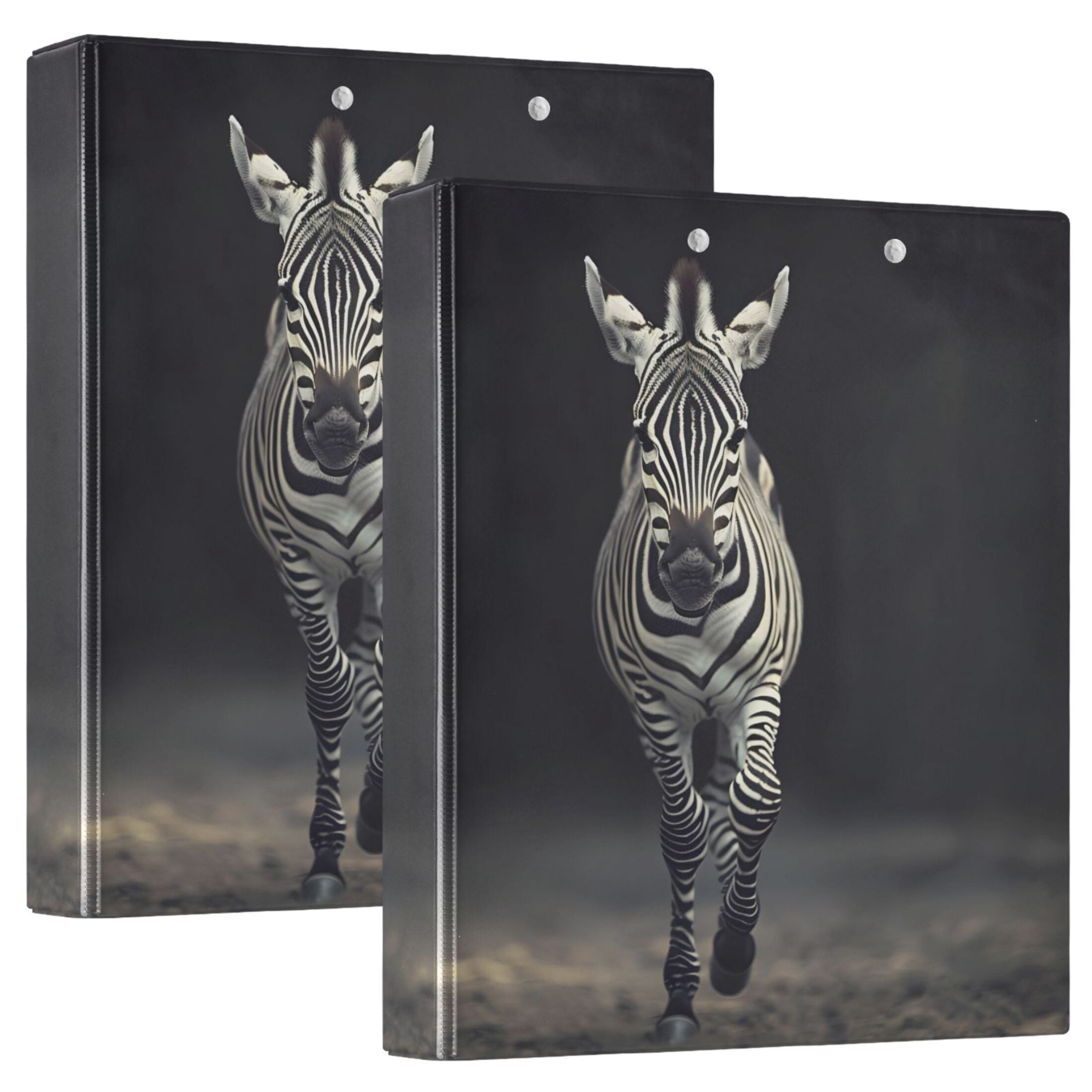 Zebra Hardcover 3 Ring Binder 1.5 inch Round Rings with Interior ...