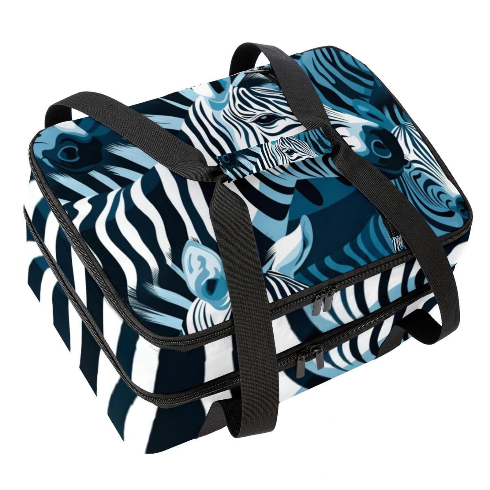 Zebra Insulated Double Layered Lunch Bag | Large Capacity Two ...
