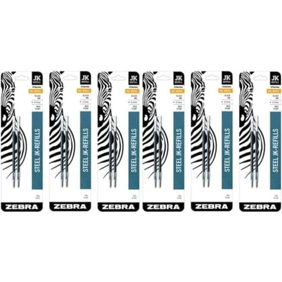 Zebra Gel Pen Refills, 0.7mm Medium Point, Black Ink, Smooth, Crisp ...