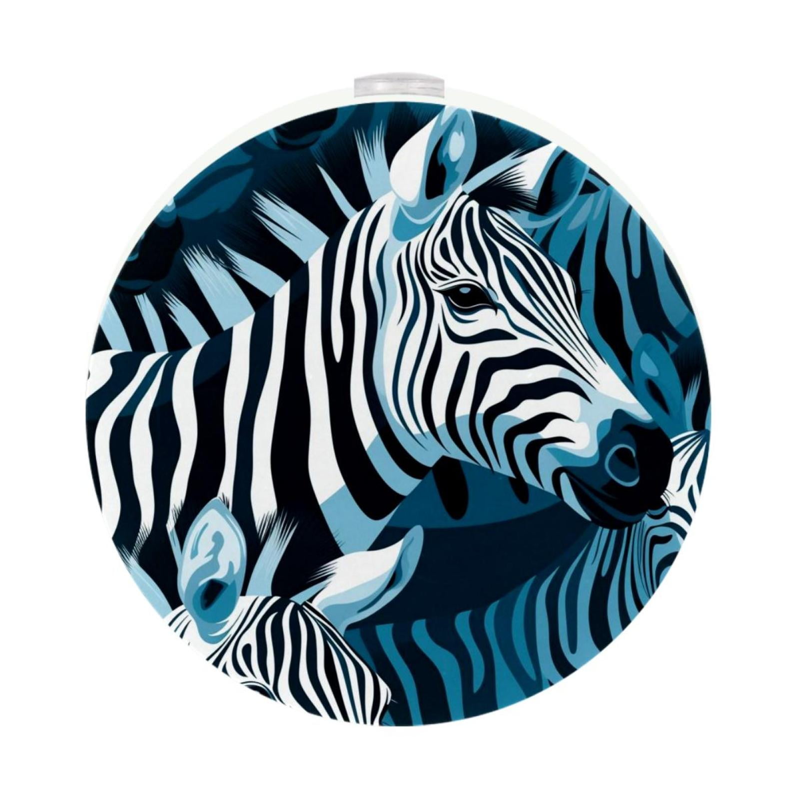 Zebra LED Round Night Light-2PCS: Bright and Compact Plug-in Lamps for ...