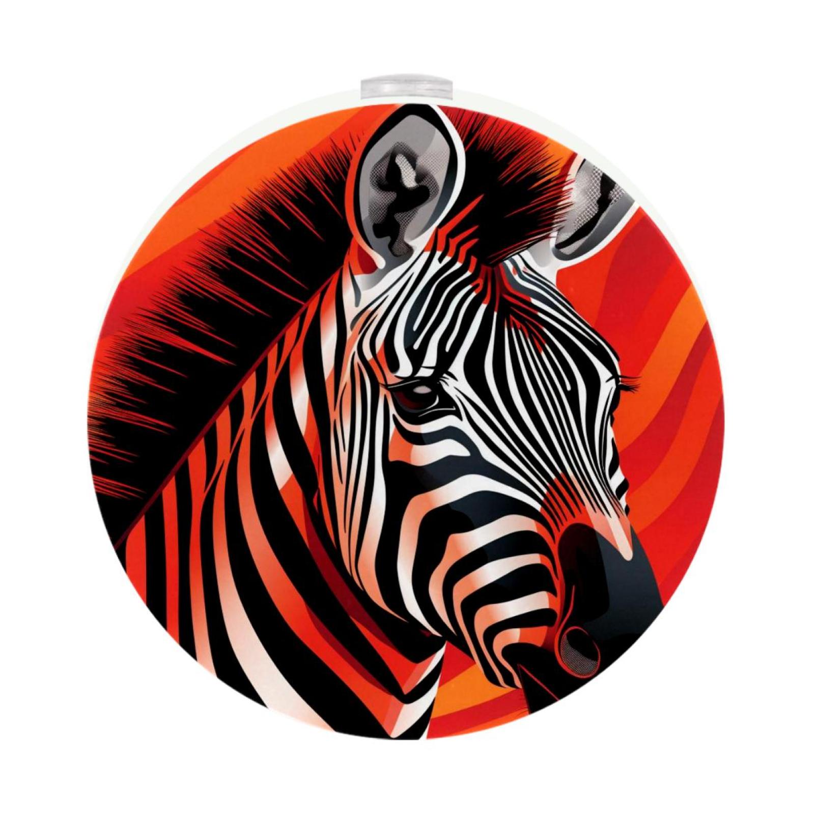 Zebra LED Round Night Light - 2PCS, Energy Efficient Plug-in Wall Lamp ...