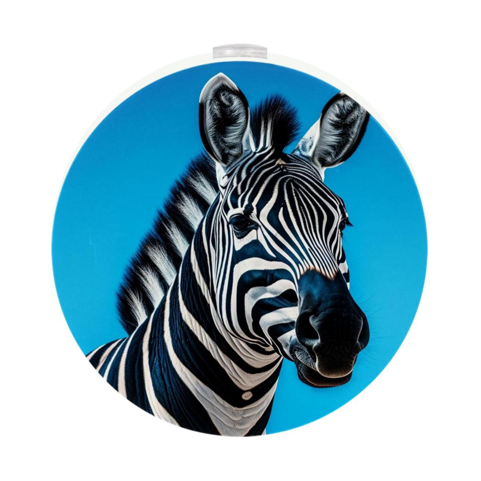 Zebra LED Round Night Light 2PCS - Motion Sensor Activated Soft Glow ...