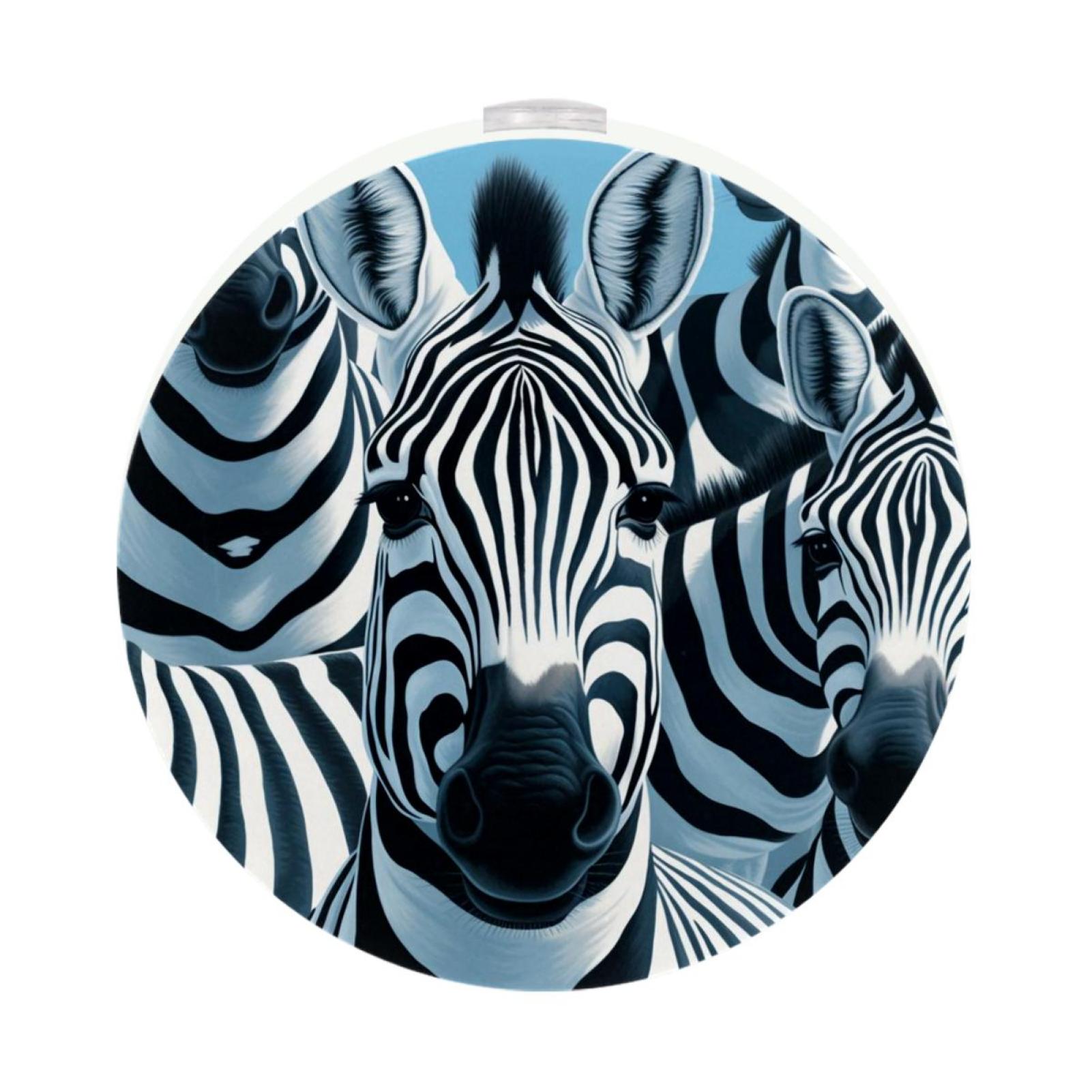 Zebra LED Round Night Light 2PCS - Small Nightlights with Soft Glow ...