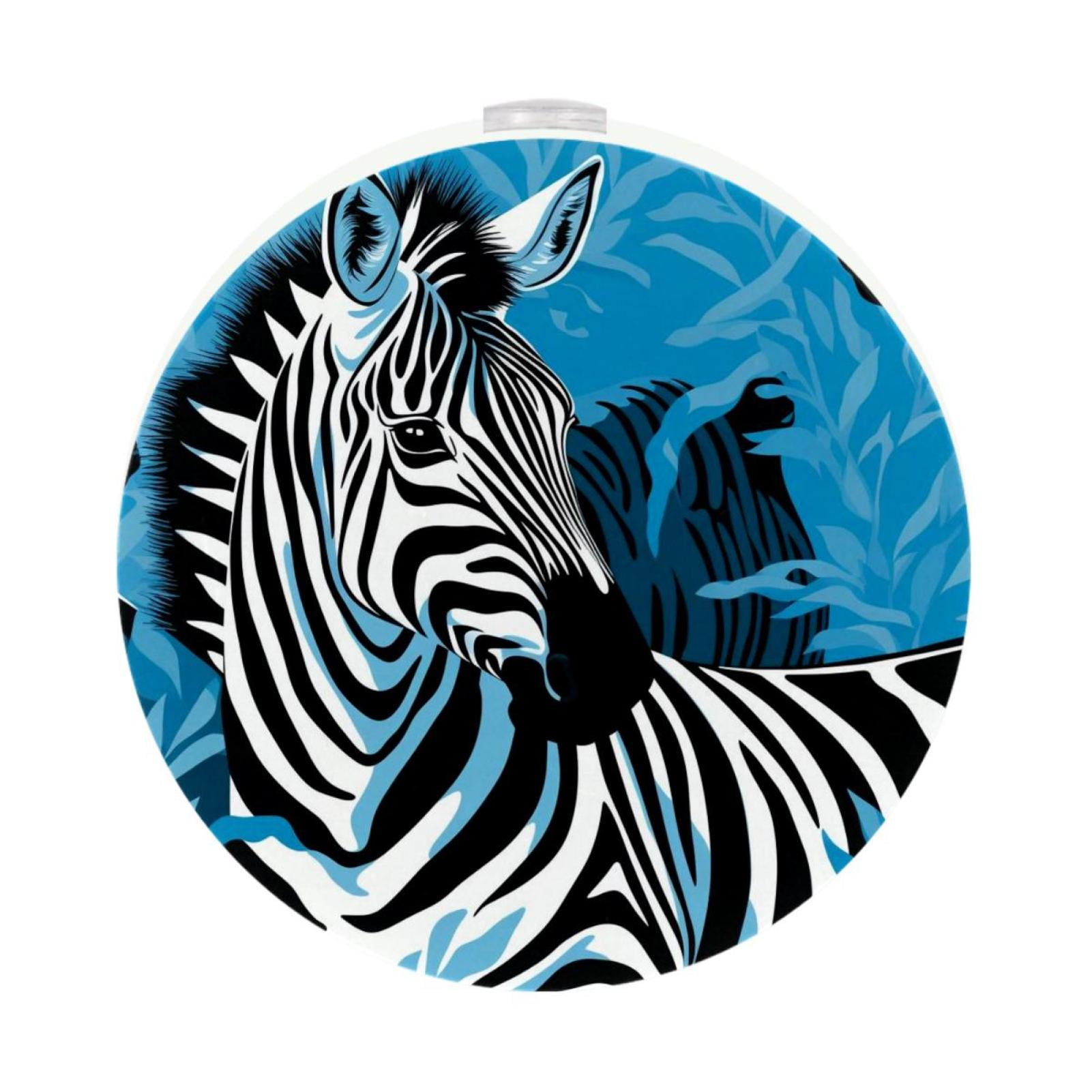 Zebra LED Round Night Light - 2PCS, Soft Glow Decorative Nightlights ...