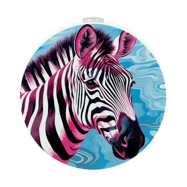 Zebra LED Round Night Light-2PCS Ultra Bright Candle Battery Powered ...