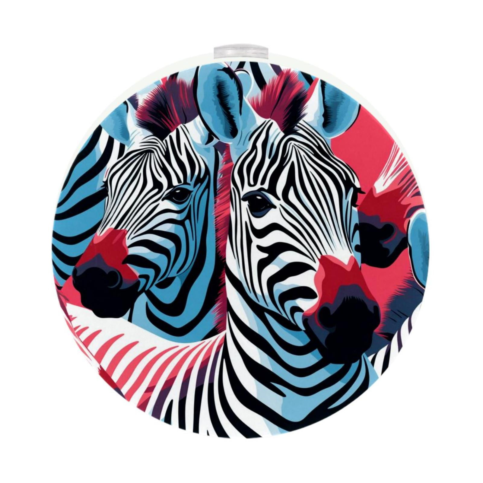 Zebra LED Round Night Light-2PCS: Wireless & Portable Small Lights for ...