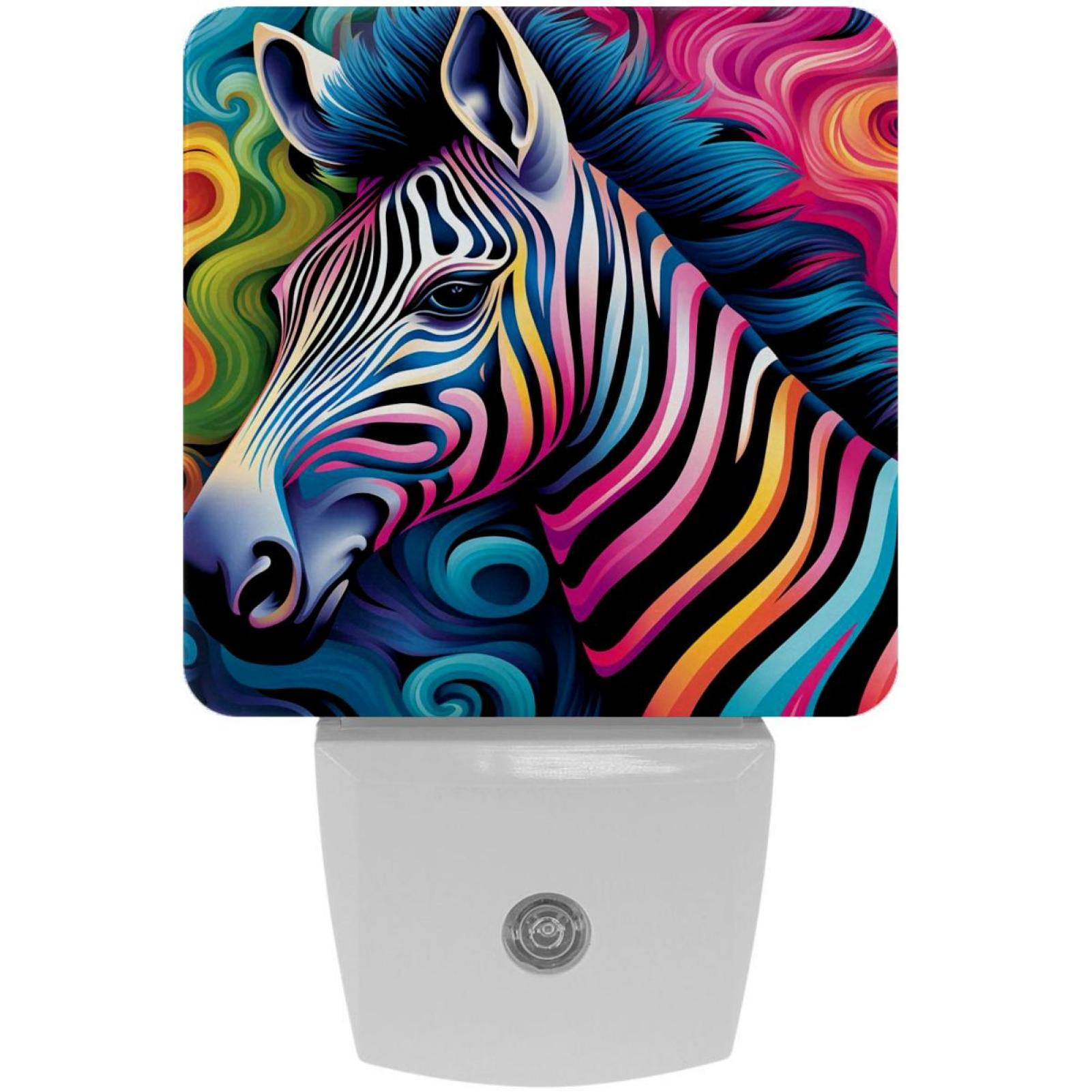 Zebra LED Square Night Lights - Bedside Lighting Solution for a ...