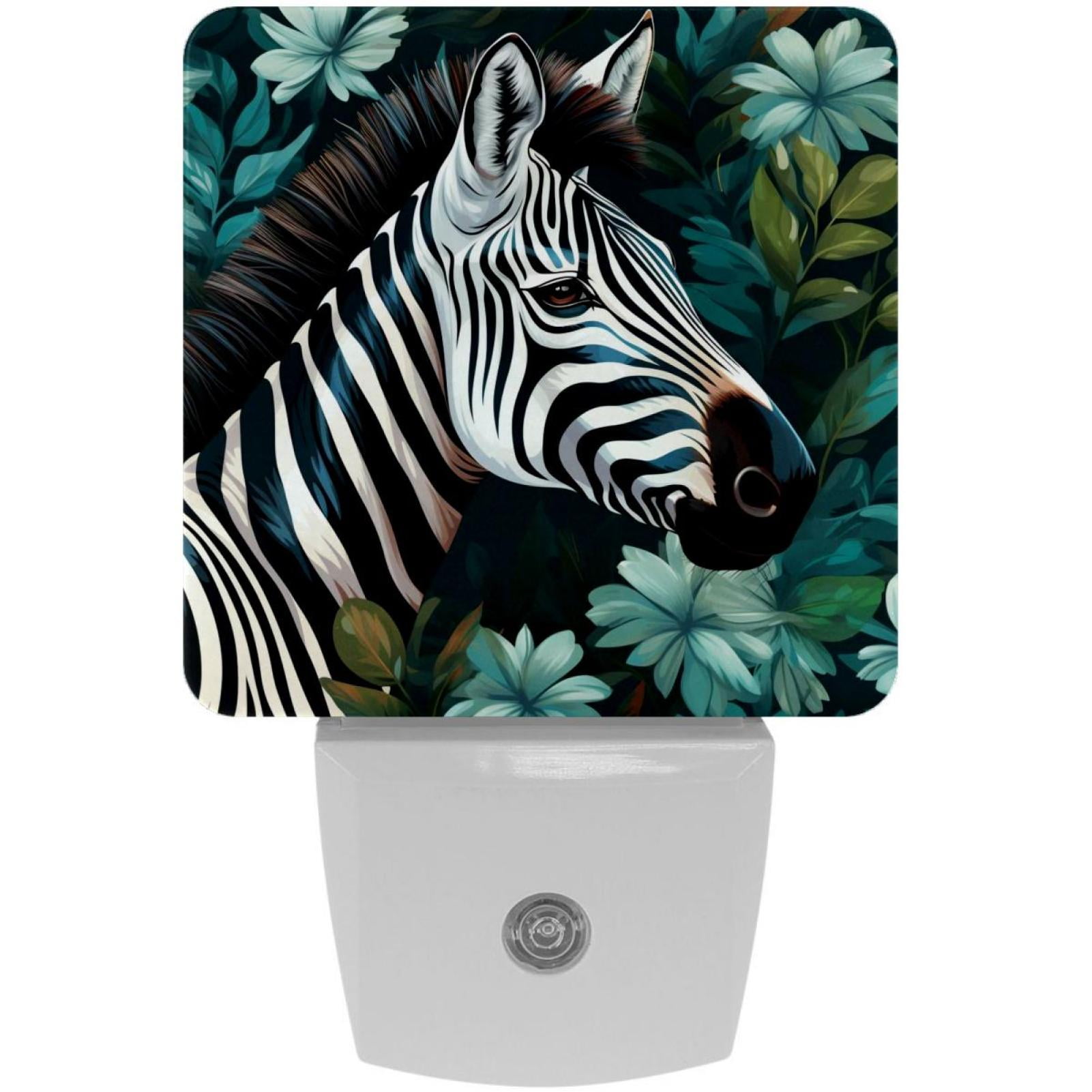 Zebra LED Square Night Lights - Bedside Lighting Solution for a ...