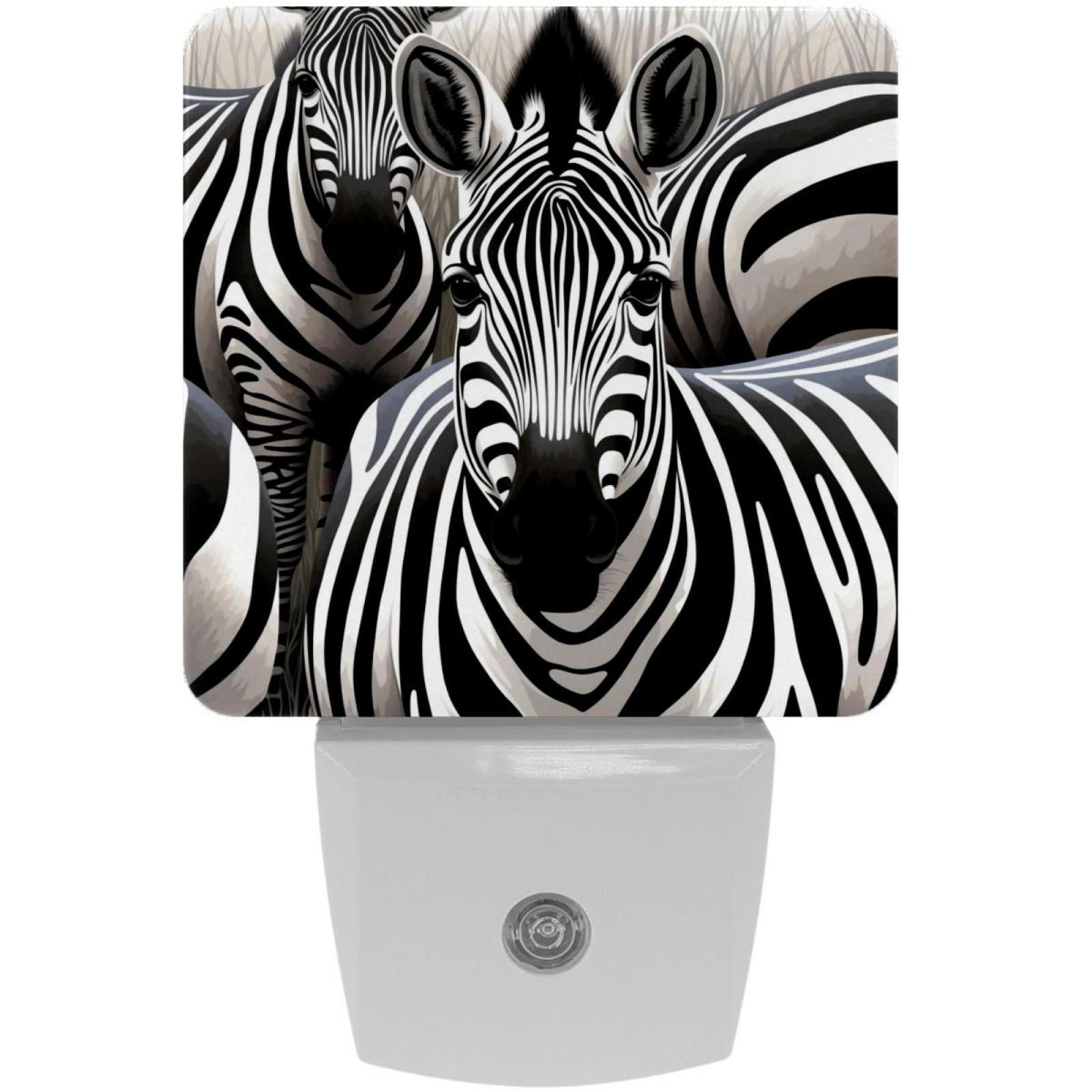 Zebra LED Square Night Lights - Modern Design, Energy Efficient Indoor ...