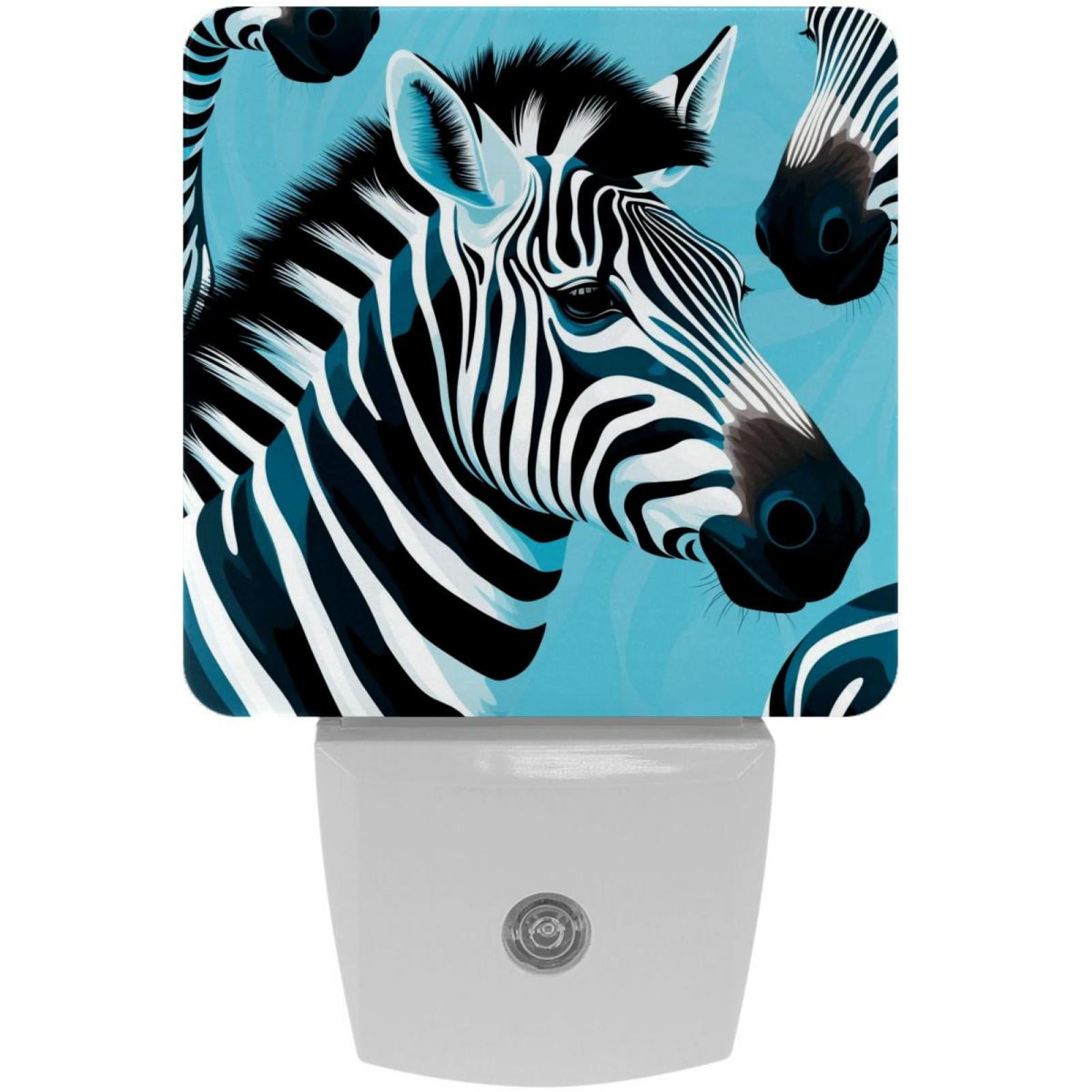 Zebra LED Square Night Lights for a Bright and Stylish Ambiance - Ideal ...