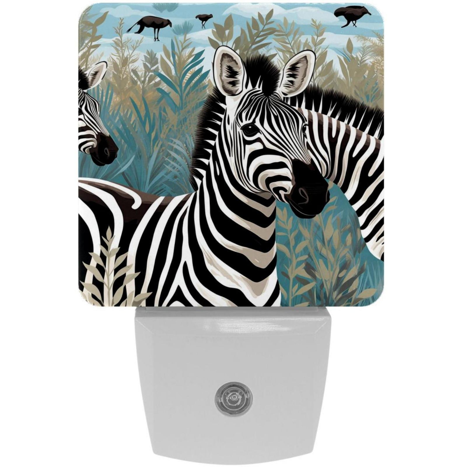 Zebra LED Square Night Lights with Motion Sensor - Modern and Energy ...