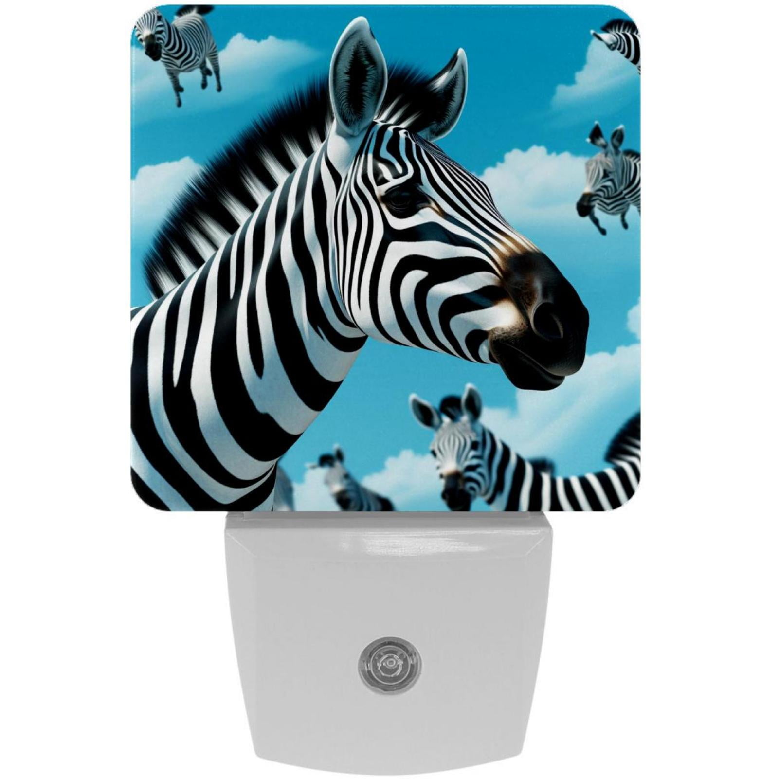 Zebra LED Square Night Lights with Motion Sensor - Modern and Energy ...