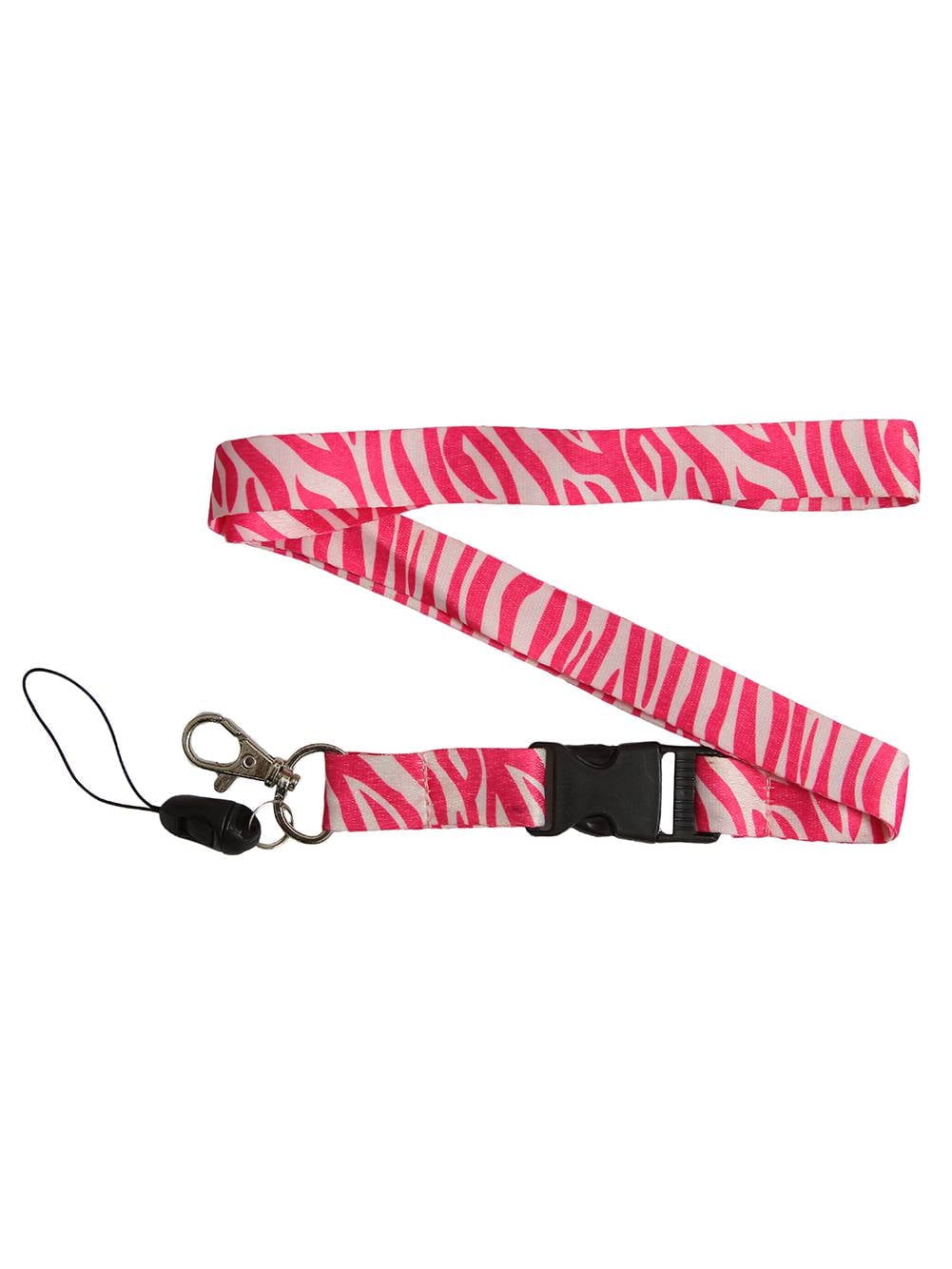 Zebra Lanyard (2 pack ) Keychain- Pink - Walmart.com