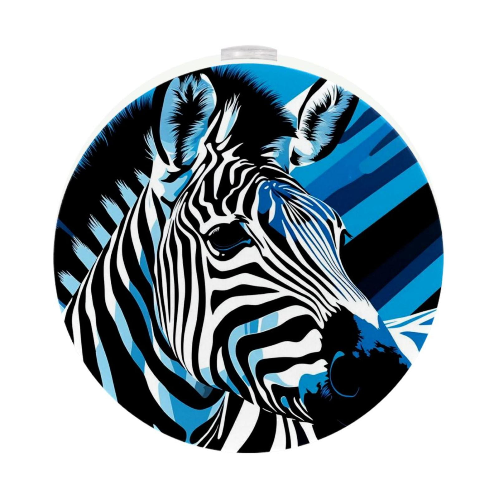 Zebra Led Round Night Light-2pcs, Gentle Glow Plug in Wall Lamp for ...