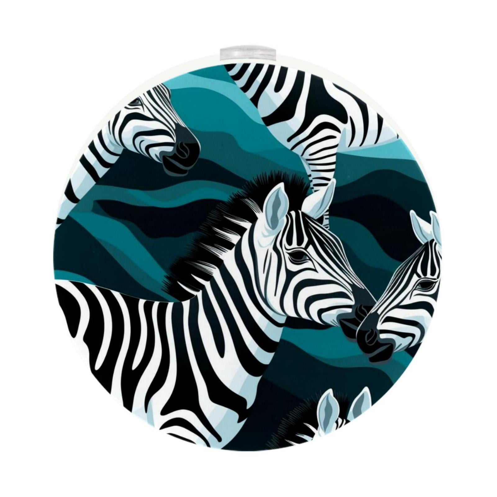 Zebra Led Round Night Light-2pcs, Gentle Glow Plug in Wall Lamp for ...