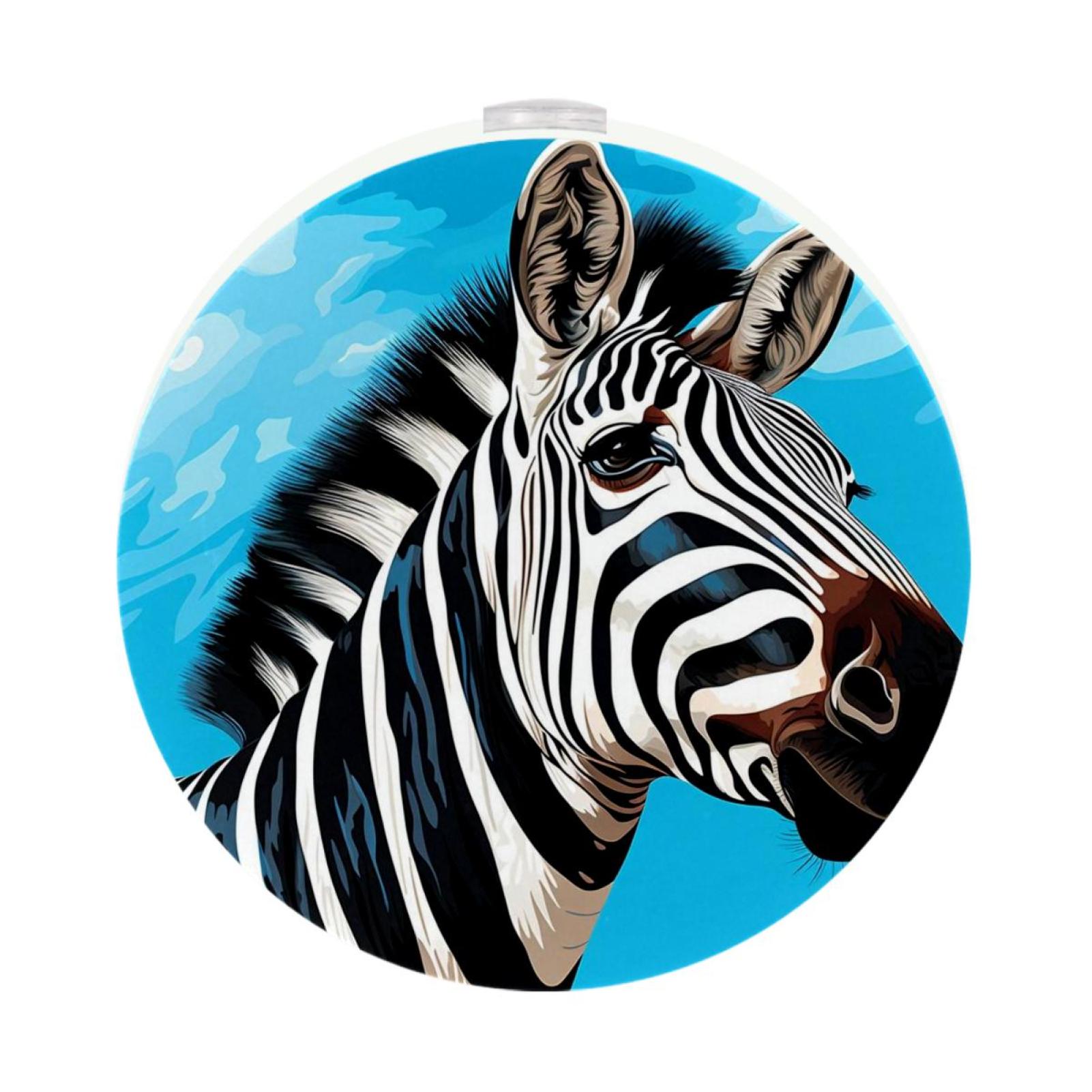 Zebra Led Round Night Light-2pcs, Gentle Glow Plug in Wall Lamp for ...