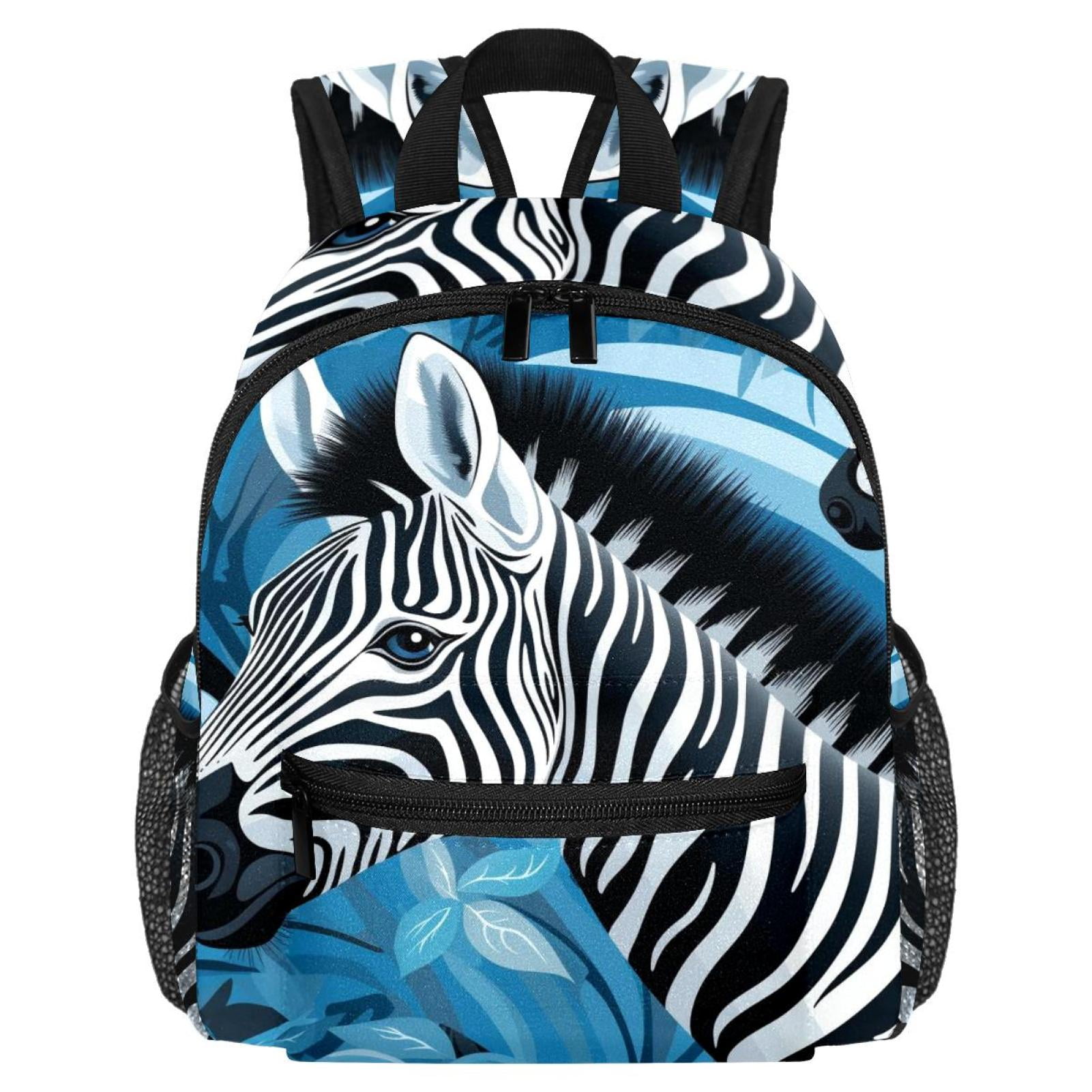 Zebra Lightweight Large Capacity Adjustable Shoulder Strap Printed ...