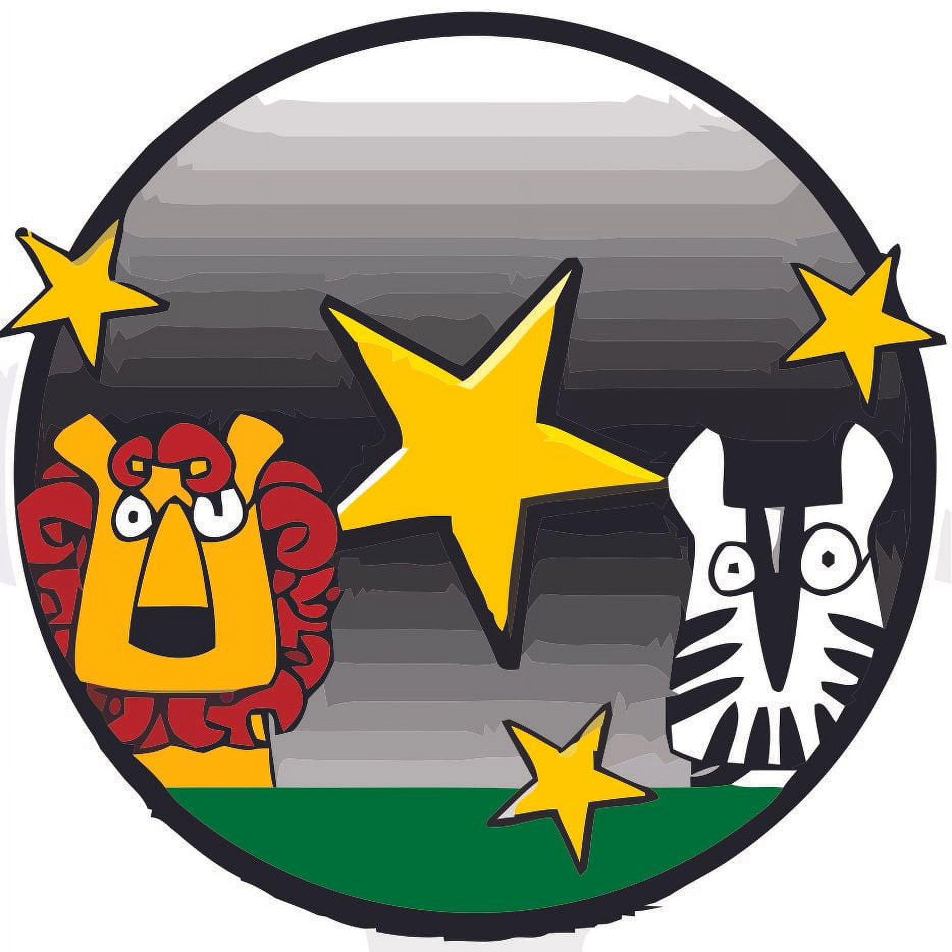 Zebra Lion Animals Design School Wall Decals for Classroom Decoration ...