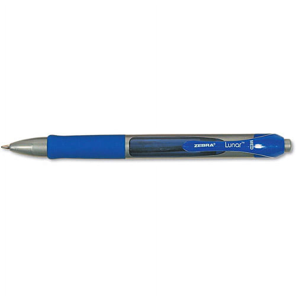 Zebra Lunar Retractable Wide Barrel Ballpoint Pen, Medium Point, Blue ...
