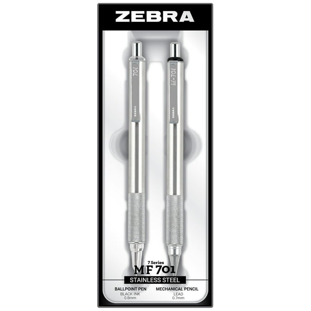 Zebra 701 Series Stainless Steel Refillable Mechanical Pencil and ...