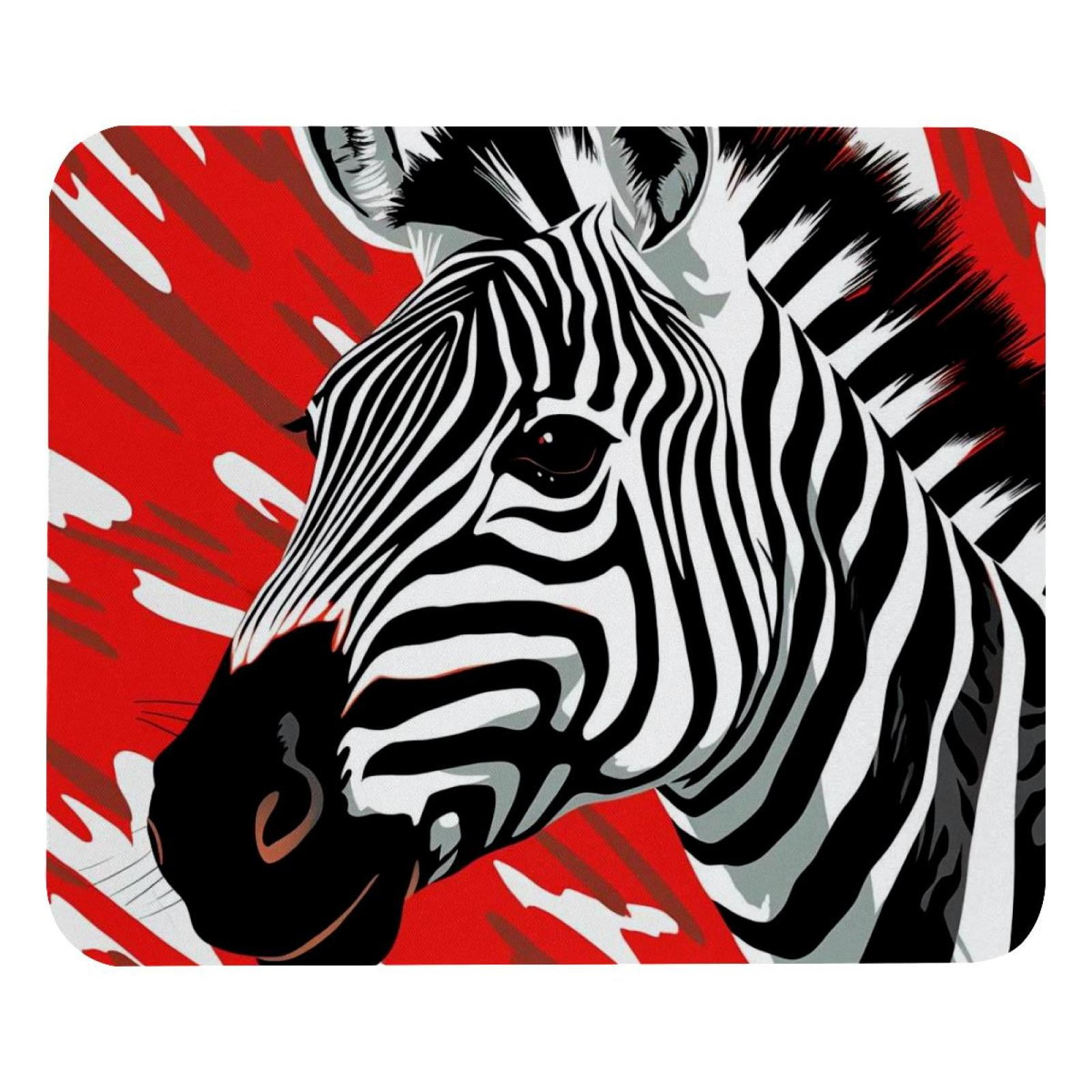 Zebra Mouse Pad, Cloth with Rubberized Base - Walmart.com