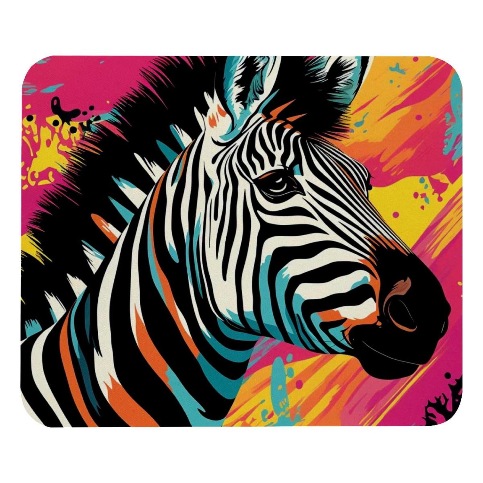 Zebra Mouse Pad, Personality Design Rubber Base for Office Decor for ...