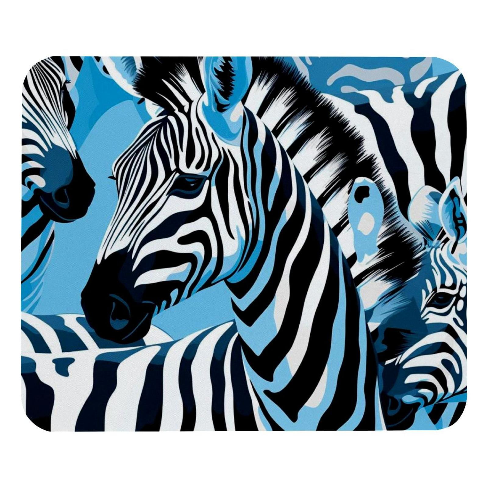 Zebra Mouse Pad, Personality Design Rubber Base for Office Decor for ...