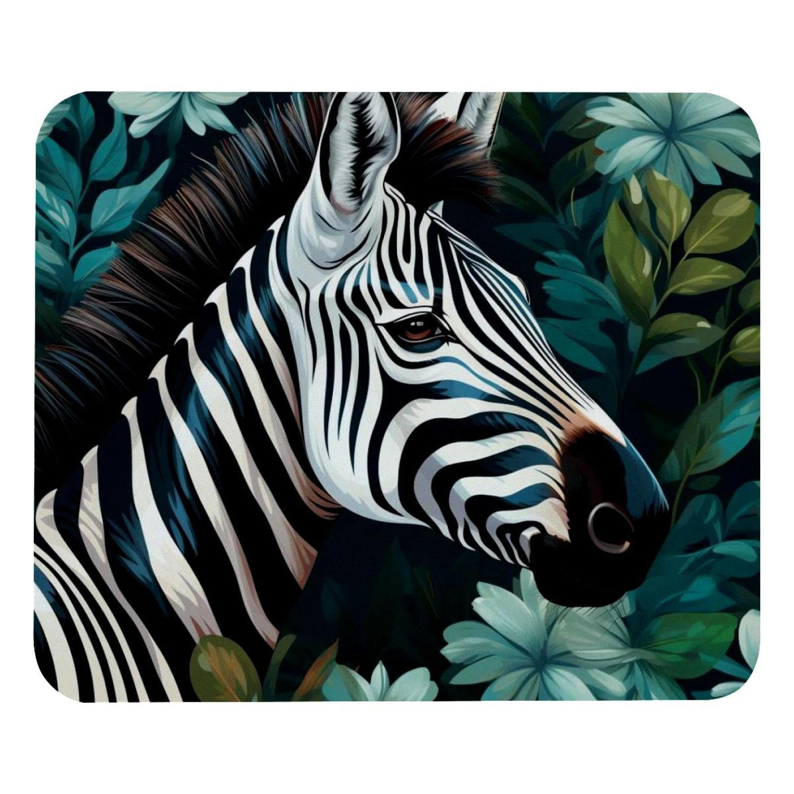 Zebra Mouse Pad, Personality Design Rubber Base for Office Decor for ...