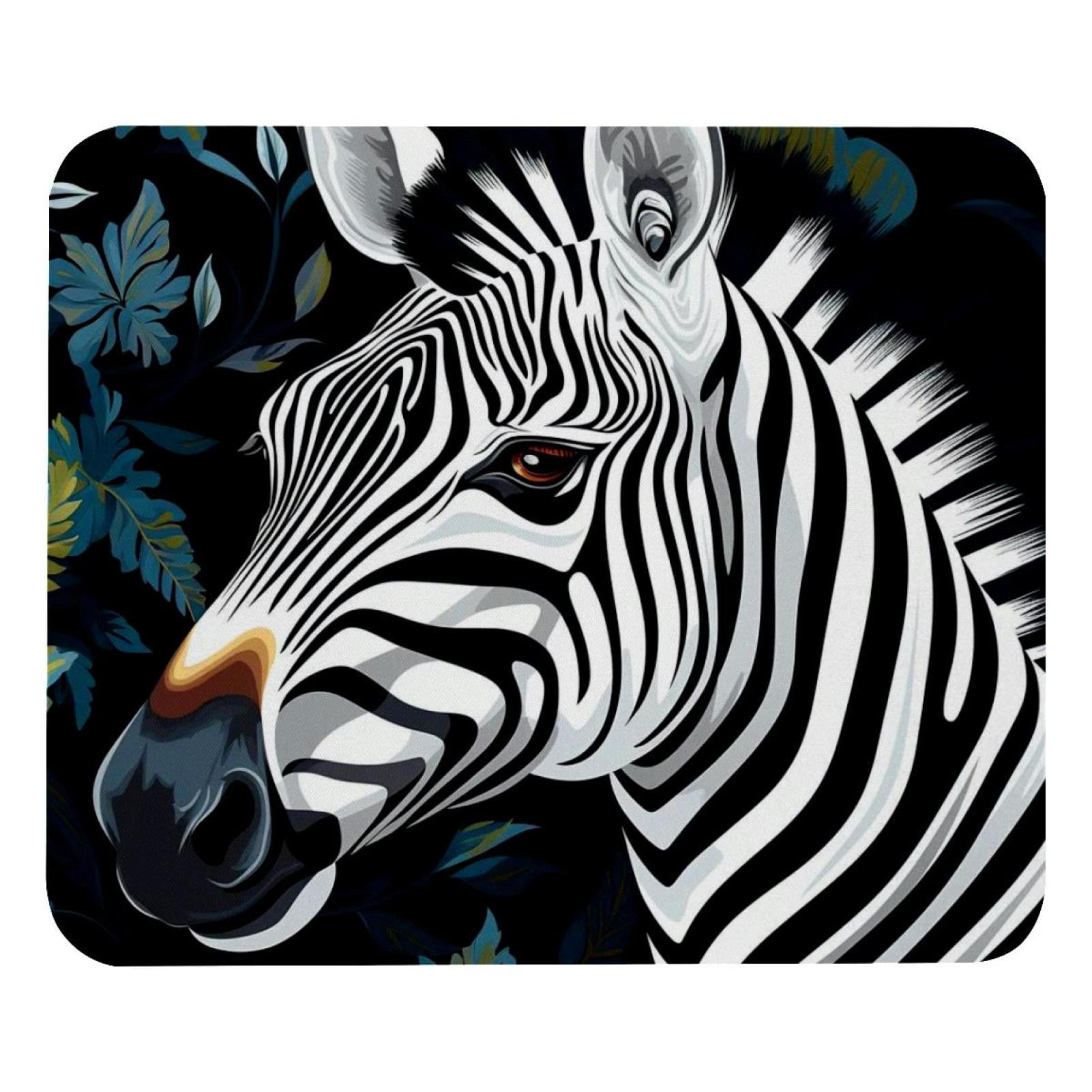 Zebra Mouse Pad, Personality Design Rubber Base for Office Decor for ...