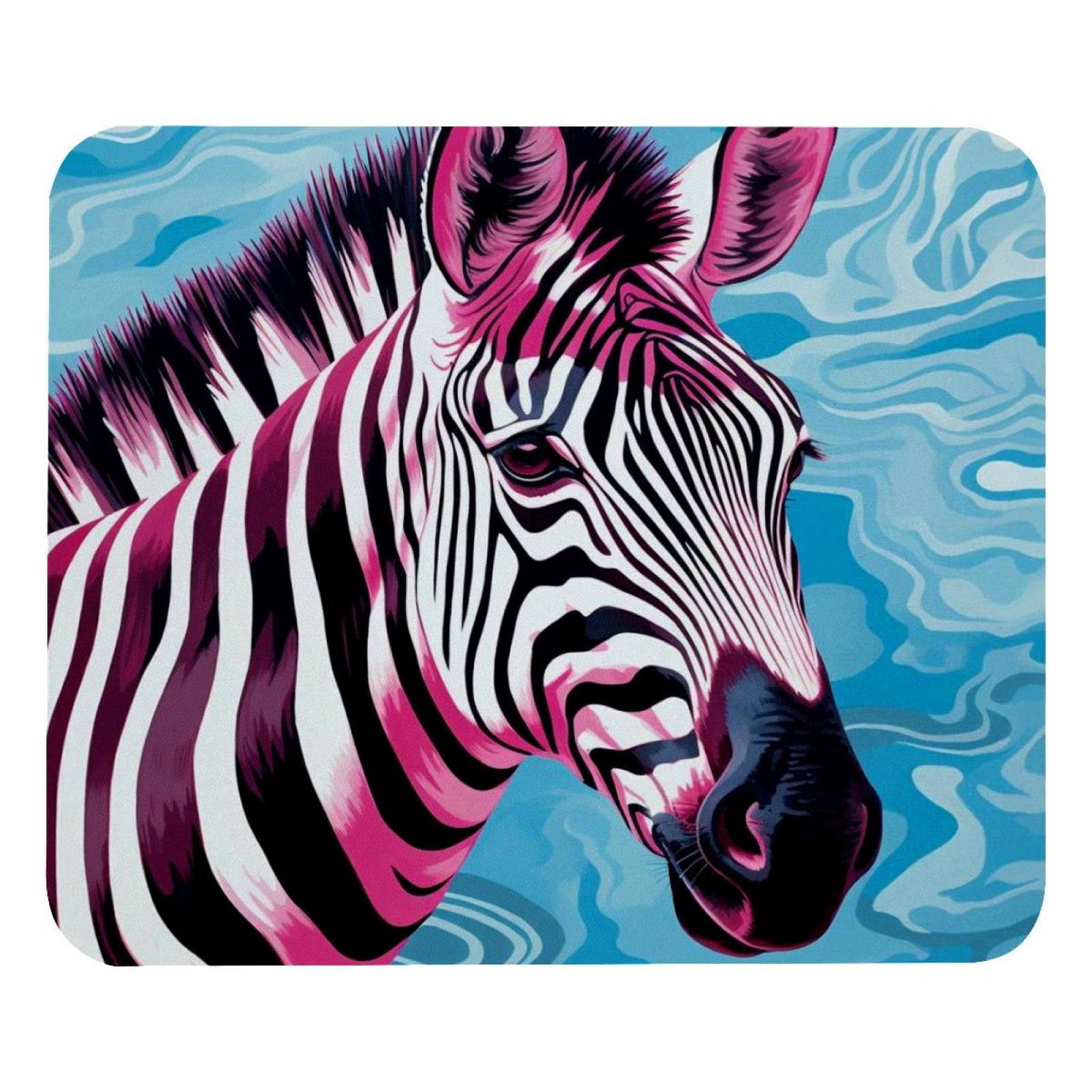 Zebra Mouse Pad, Rubber Base Computer Mouse Pads for Wireless Mouse ...