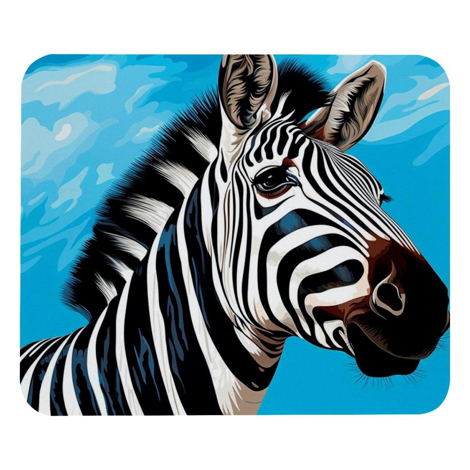 Zebra Mouse Pad, Rubber Base Computer Mouse Pads for Wireless Mouse ...