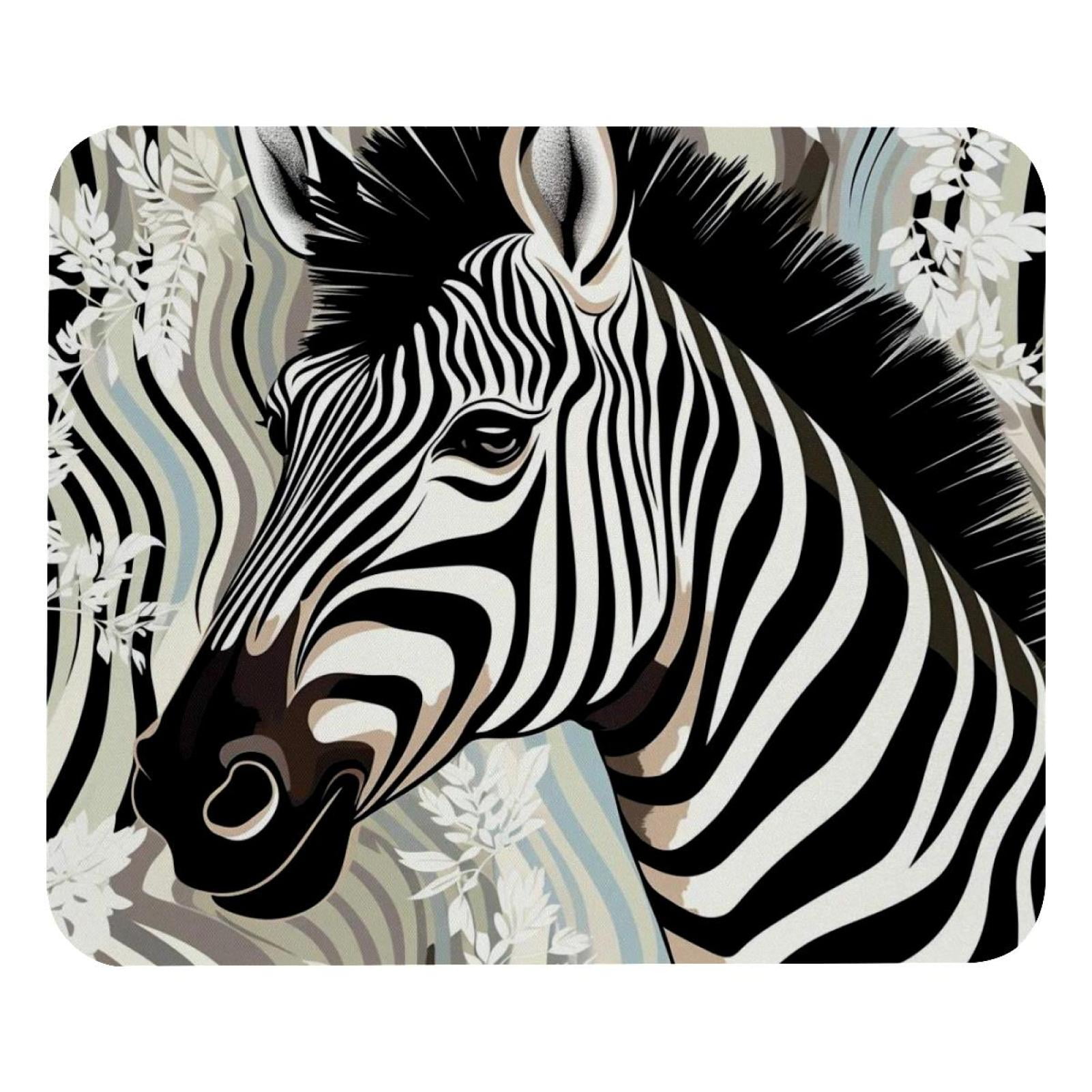 Zebra Mouse Pad, Rubber Base Computer Mouse Pads for Wireless Mouse ...