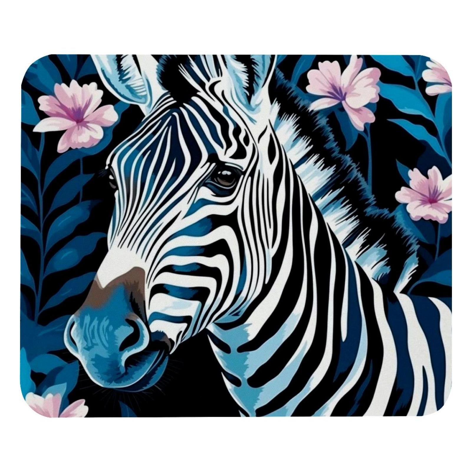 Zebra Mouse Pad , Soft Cute Computer Mouse Mat with Rubber Base, Easy ...