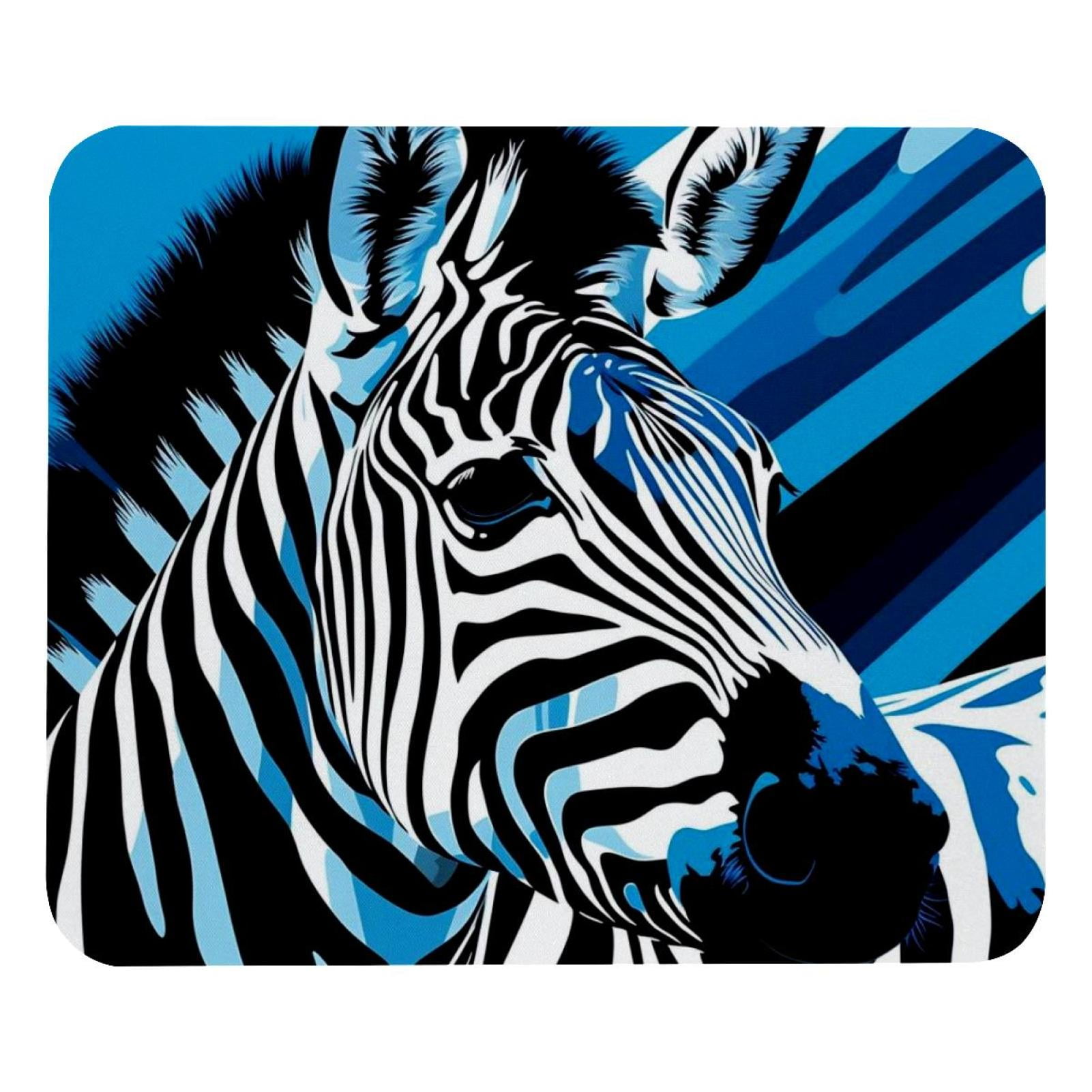 Zebra Mouse Pad for Laptop Wireless Mouse Home Office Travel, Portable ...