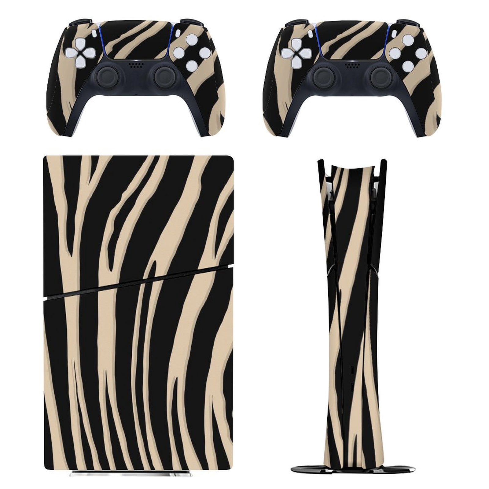 Zebra PS5/PS5 Slim Digital Disc Skin Sticker For Console And Controller ...