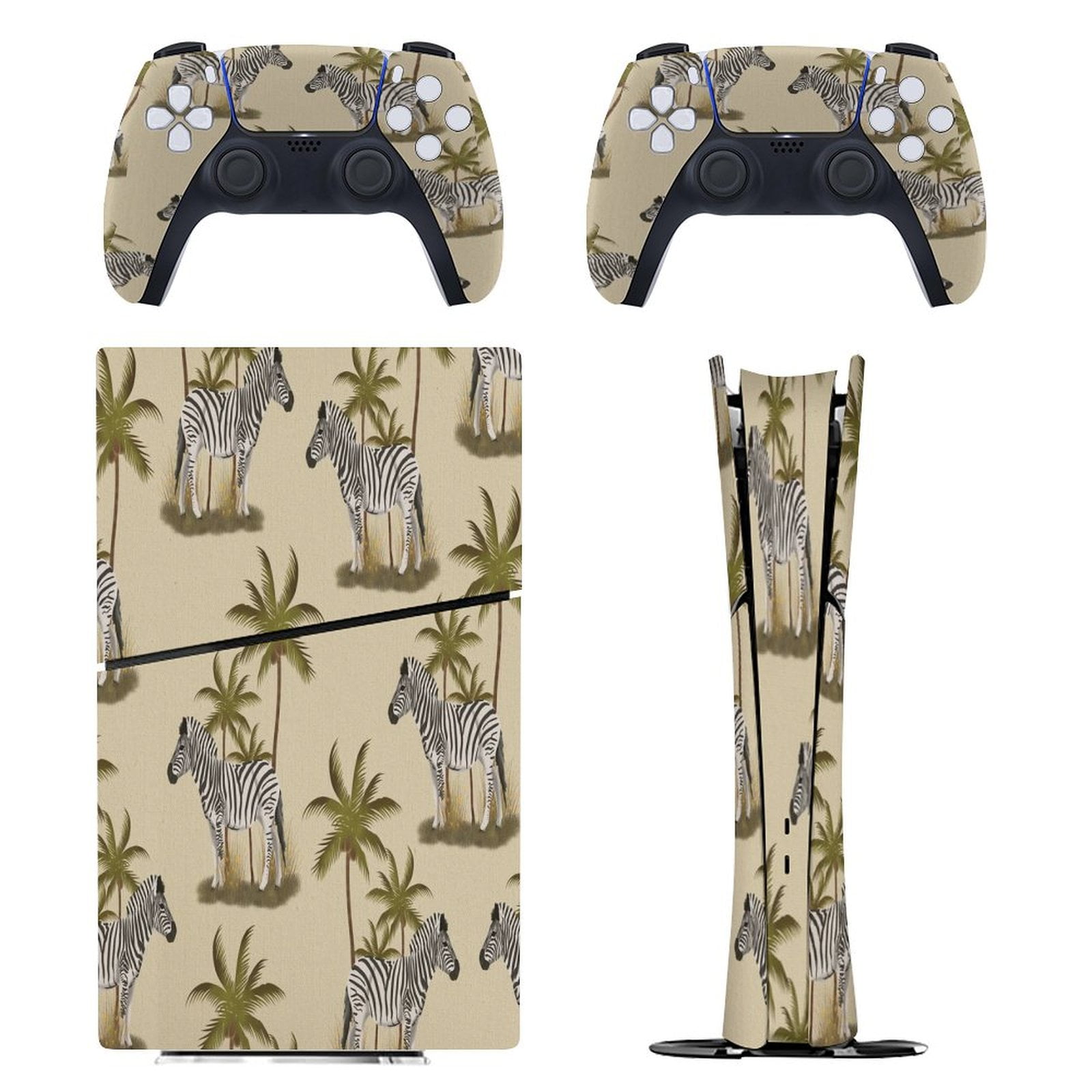 Zebra PS5/PS5 Slim Digital Disc Skin Sticker For Console And Controller ...