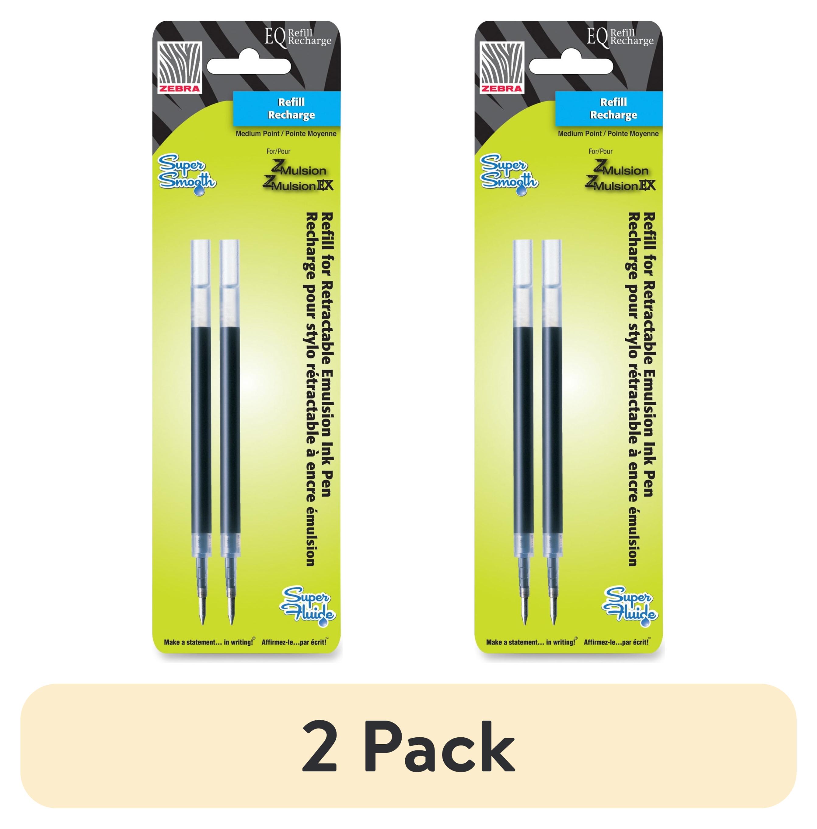 (2 pack) Zebra Pen Emulsion EQ Pen Refills - Walmart.com