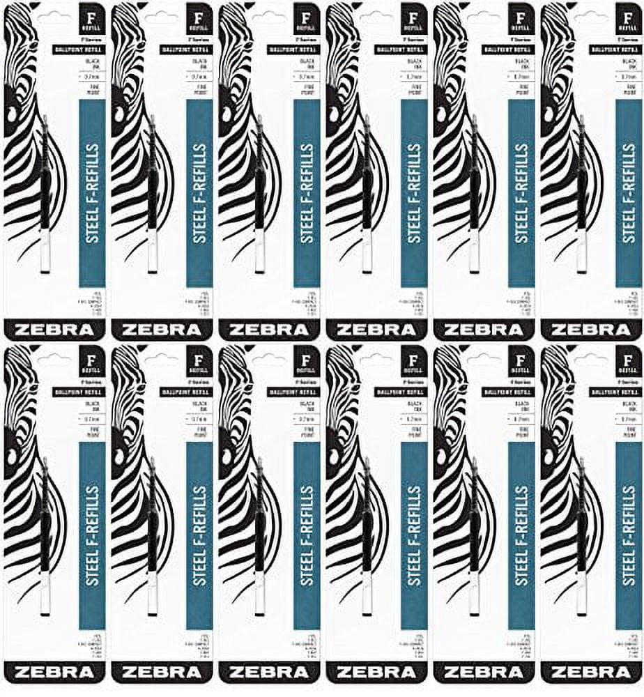 Zebra Pen F-Refill Ink Pen Refill for Zebra Pen F-Series, 0.7 mm, Black ...
