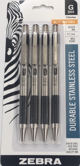 Zebra G-Series Ballpoint Stainless Steel Pen Refill, Fine Point, 0.7mm ...