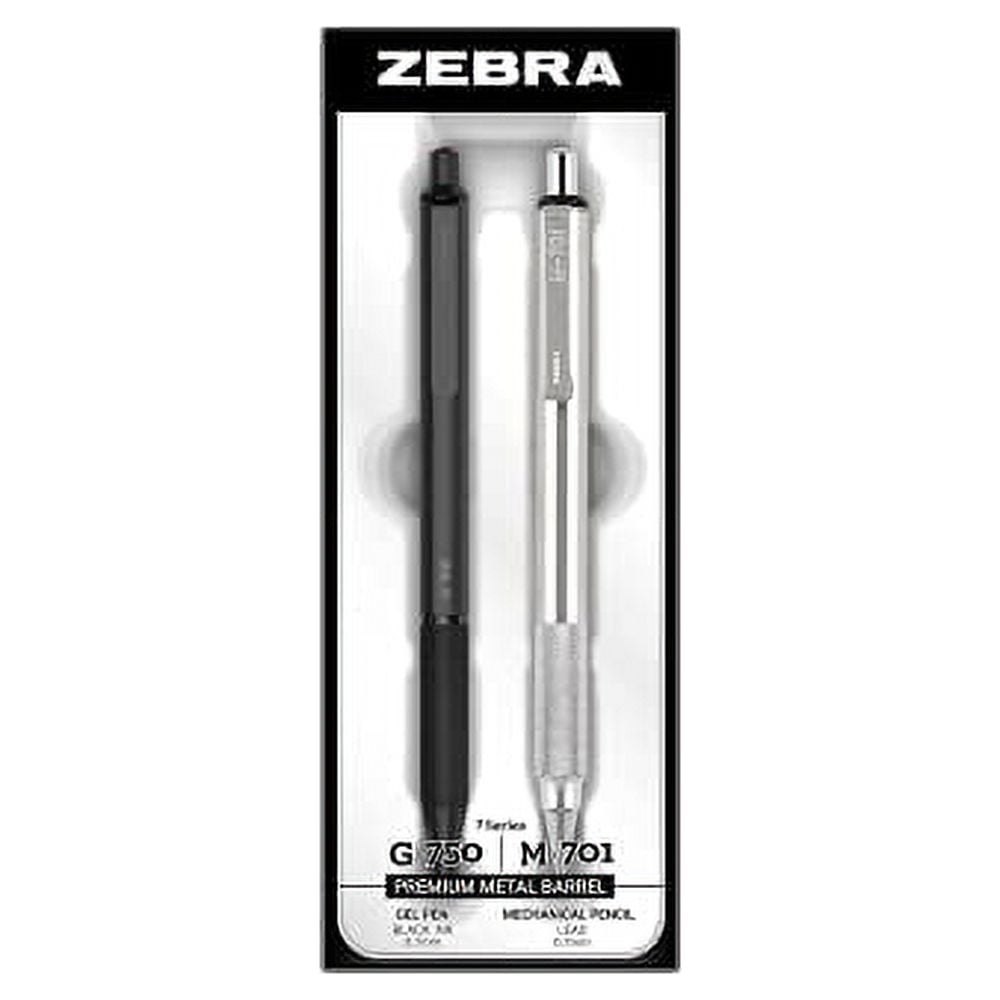 Zebra Pen G-750 and M-701 Retractable Gel Pen/Pencil Gift Set, Premium ...