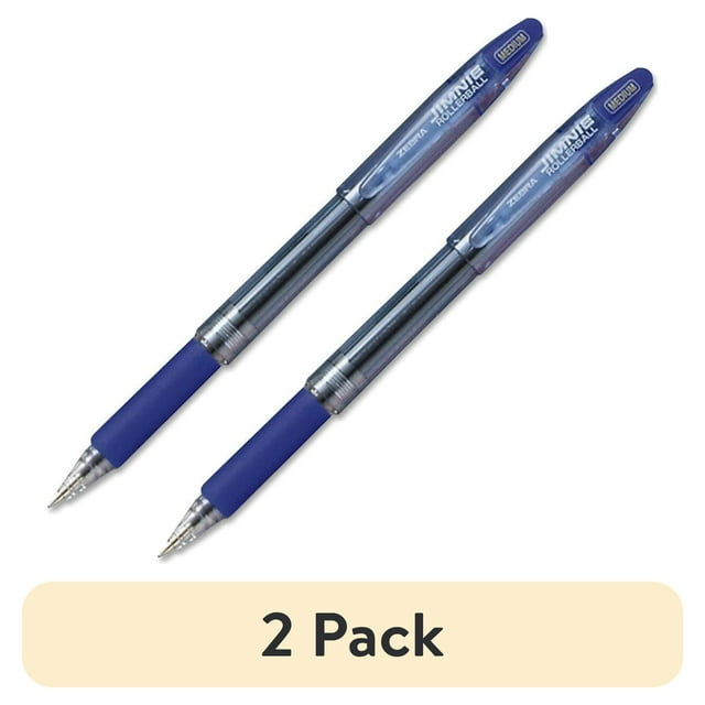 (2 pack) Zebra Pen Jimnie Soft Rubber Grip Gel Rollerball Pens ...
