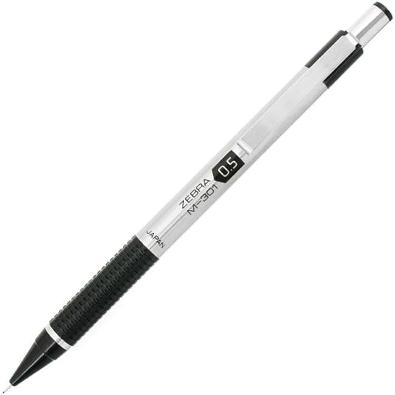 Zebra Pen M-301 Mechanical Pencil, Stainless Steel Barrel, Fine Point ...