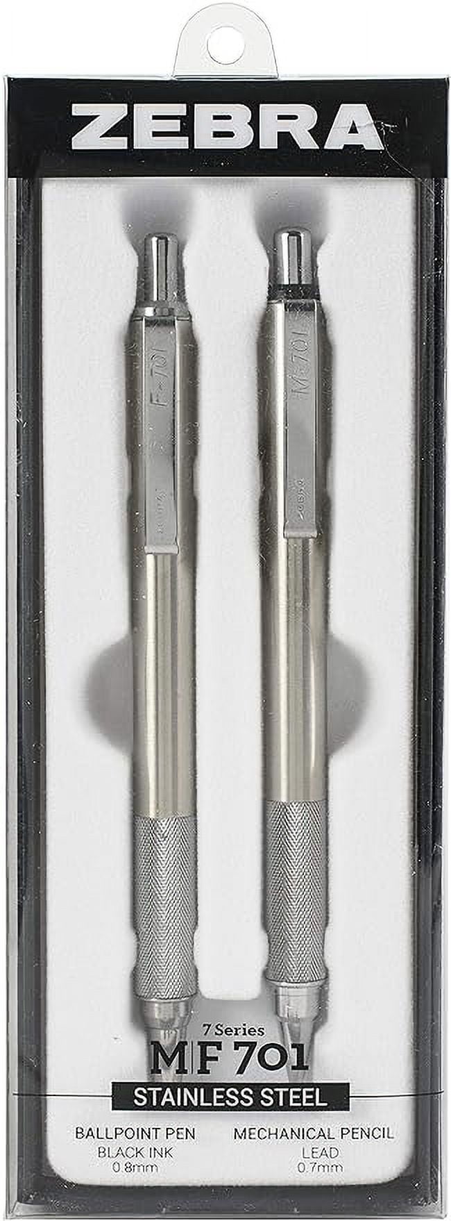 Zebra Pen, Stainless Steel Mechanical Pencil and Ballpoint Pen Set ...